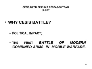 Cesis Battlefields Research team | PPT