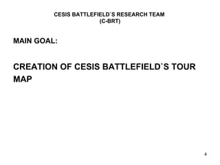 Cesis Battlefield`s team | PPT