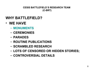 Cesis Battlefield`s team | PPT