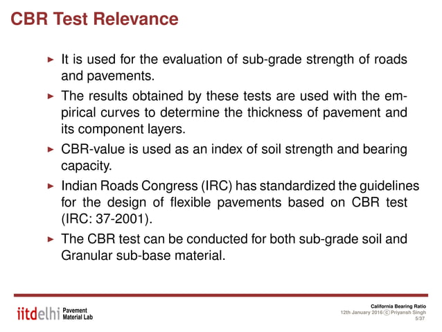 CBR Test | PDF