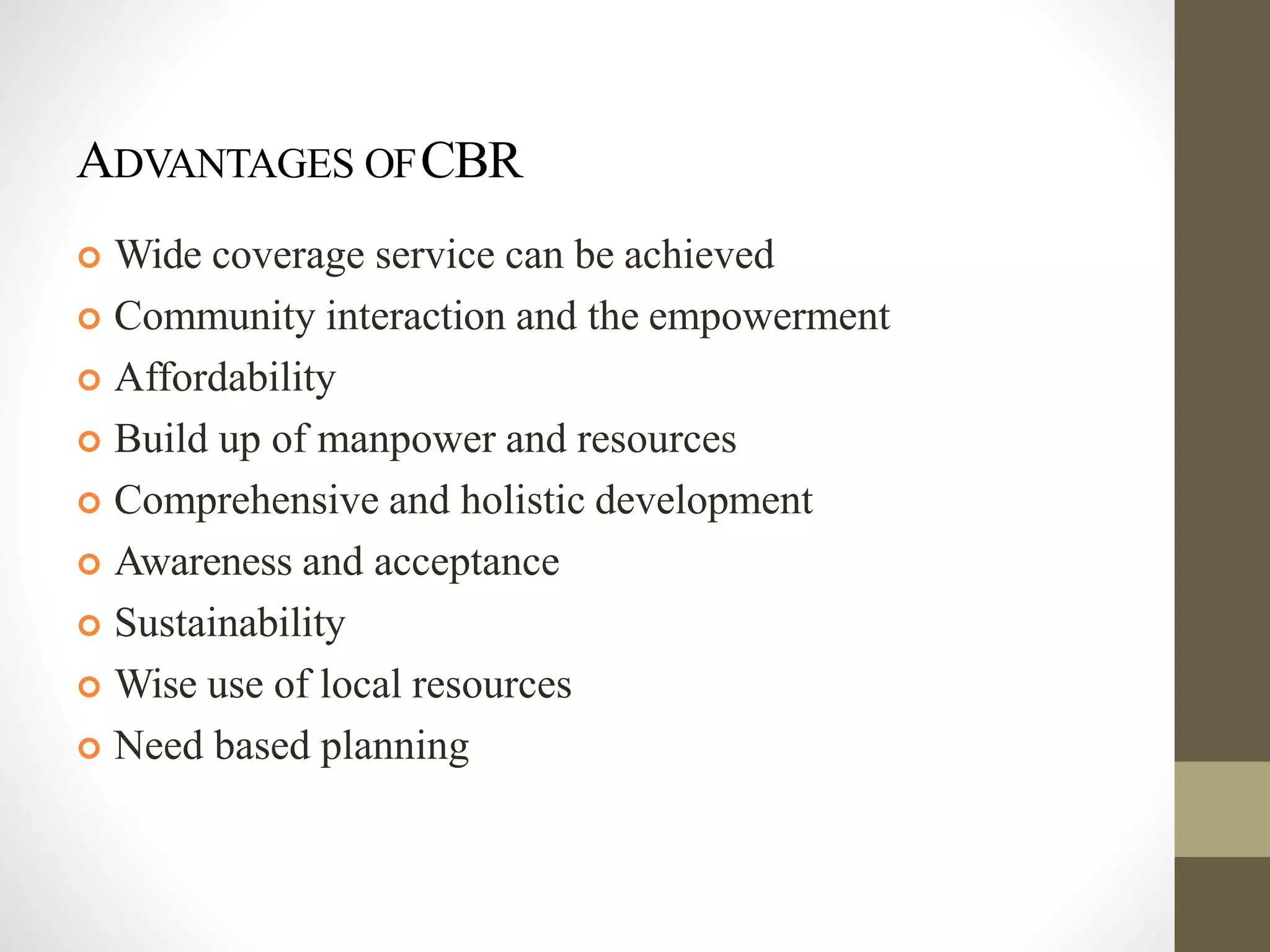 COMMUNITY BASED REHABILITATION AND INSTITUTIONAL BASED REHABILITAION | PPTX