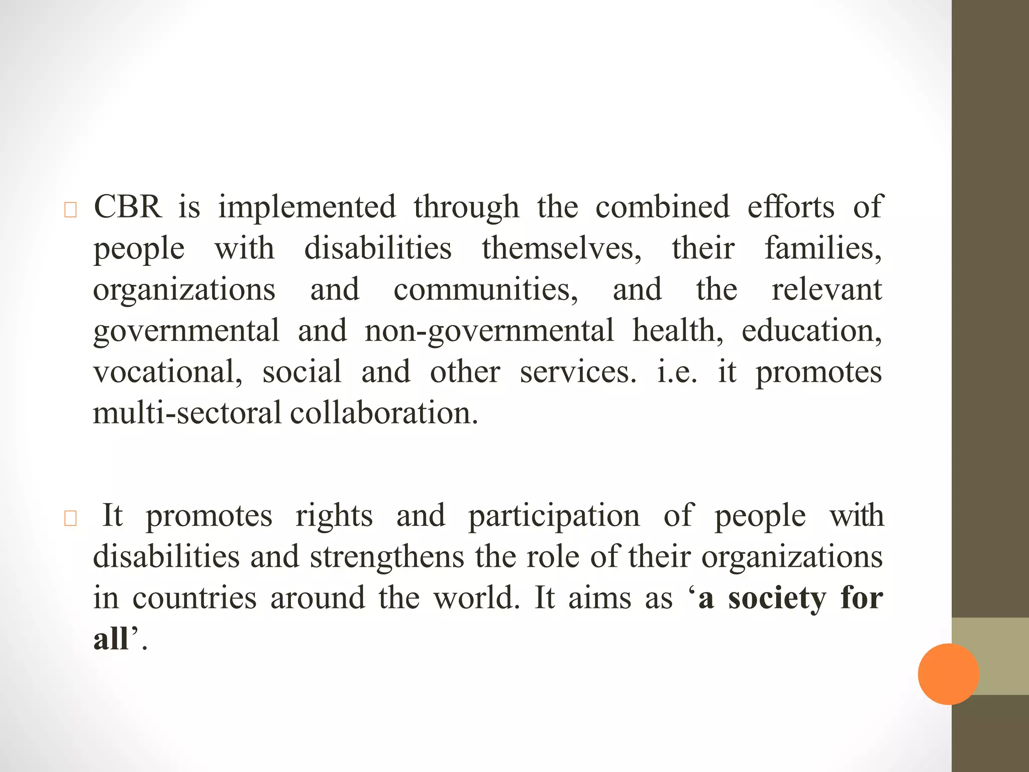 COMMUNITY BASED REHABILITATION AND INSTITUTIONAL BASED REHABILITAION | PPTX