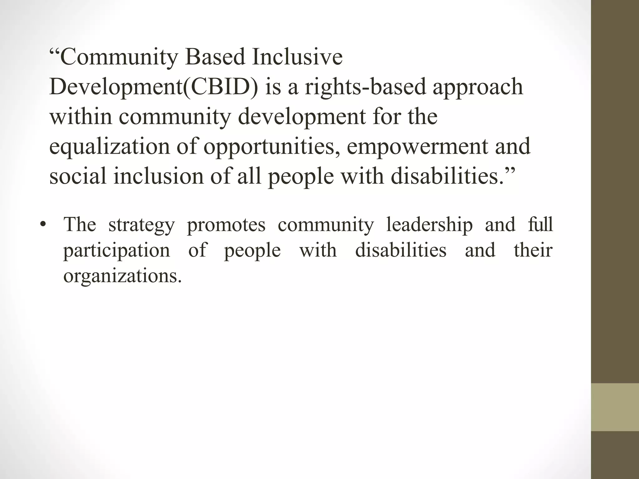 COMMUNITY BASED REHABILITATION AND INSTITUTIONAL BASED REHABILITAION | PPTX