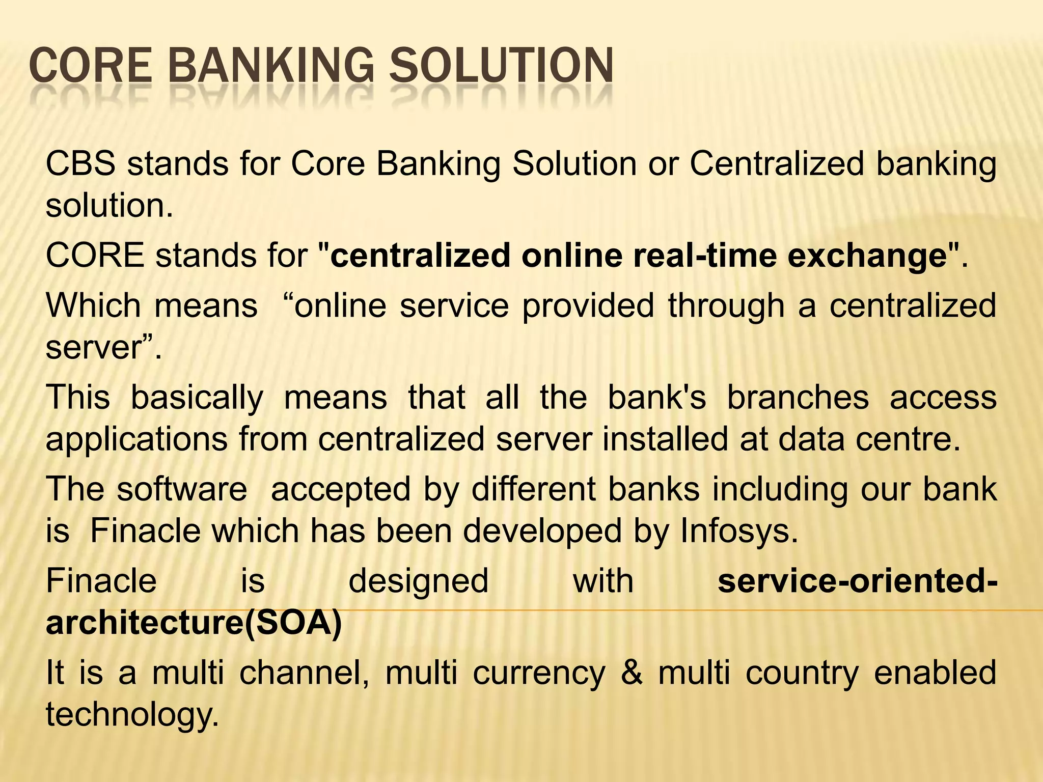 introduction to finacle | PPTX