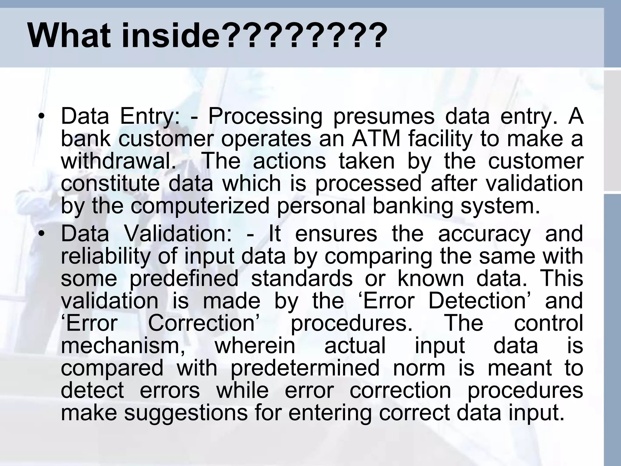 Computerized Banking System | PPTX