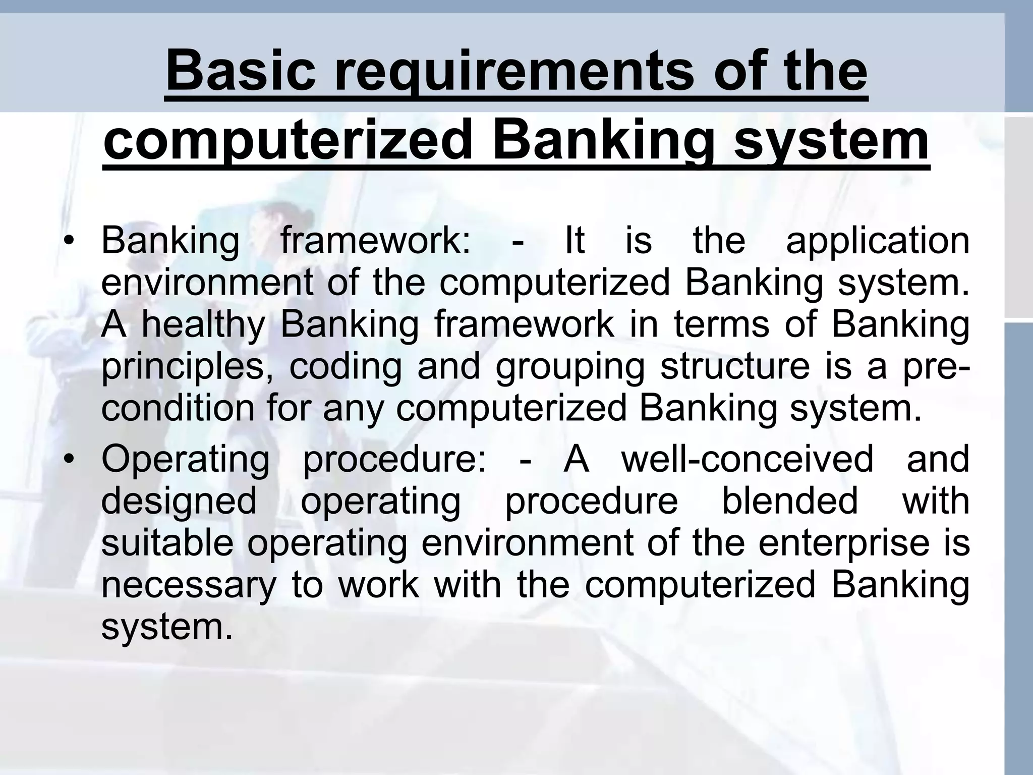 Computerized Banking System | PPTX