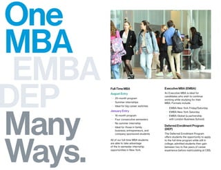 CBS-MBA-FT-Brochure[75].pdf | College Education | Education