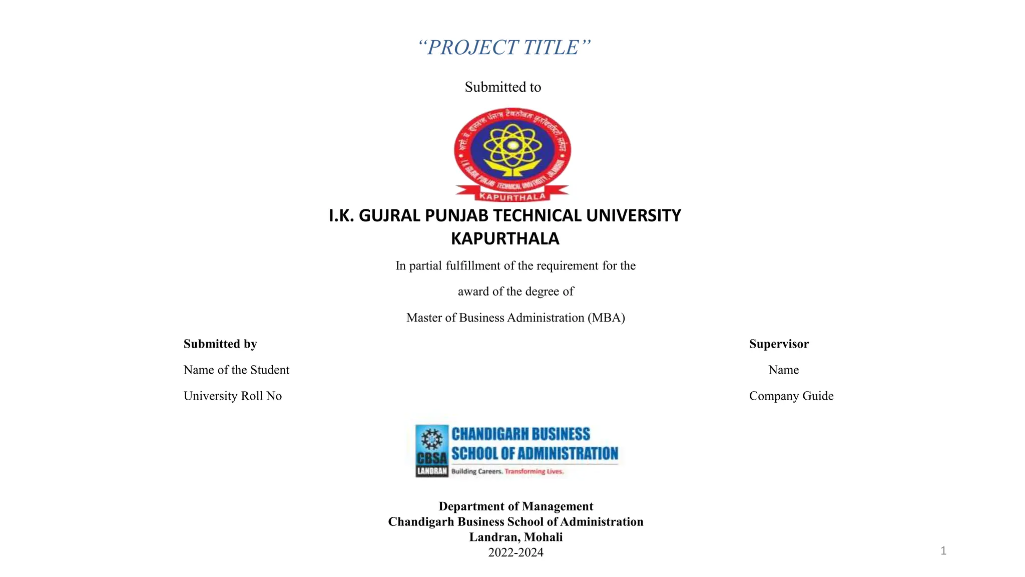 CBSA Presentation Format for CGC Students | PPT