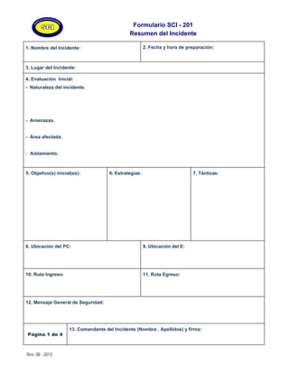 Sistema de Comando de Incidentes (OFDA) | PDF