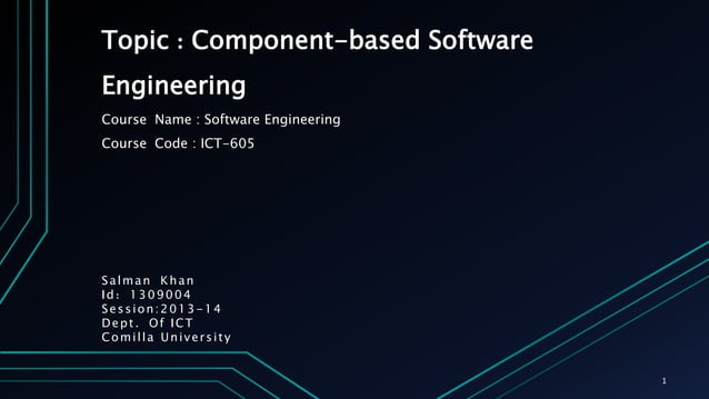 Component-based Software Engineering | PPTX