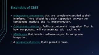 Component-based Software Engineering | PPTX