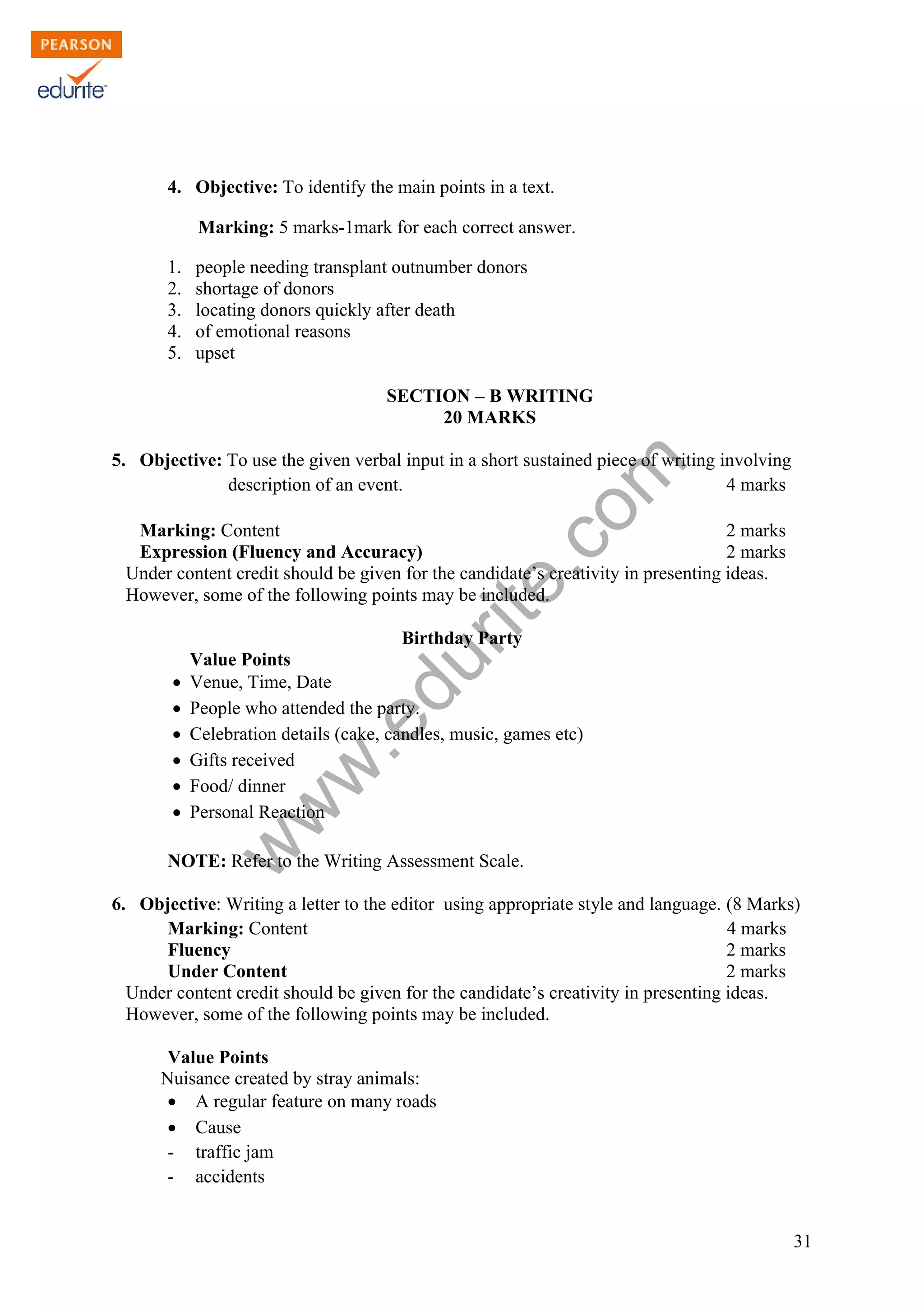 Class 10 Cbse English Communicative Sample Paper Term 2 2011 | PDF