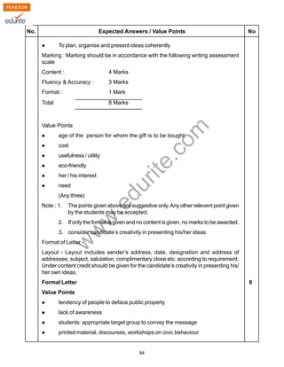 Class 10 English Literature Sample Paper Model 1 2009 | PDF
