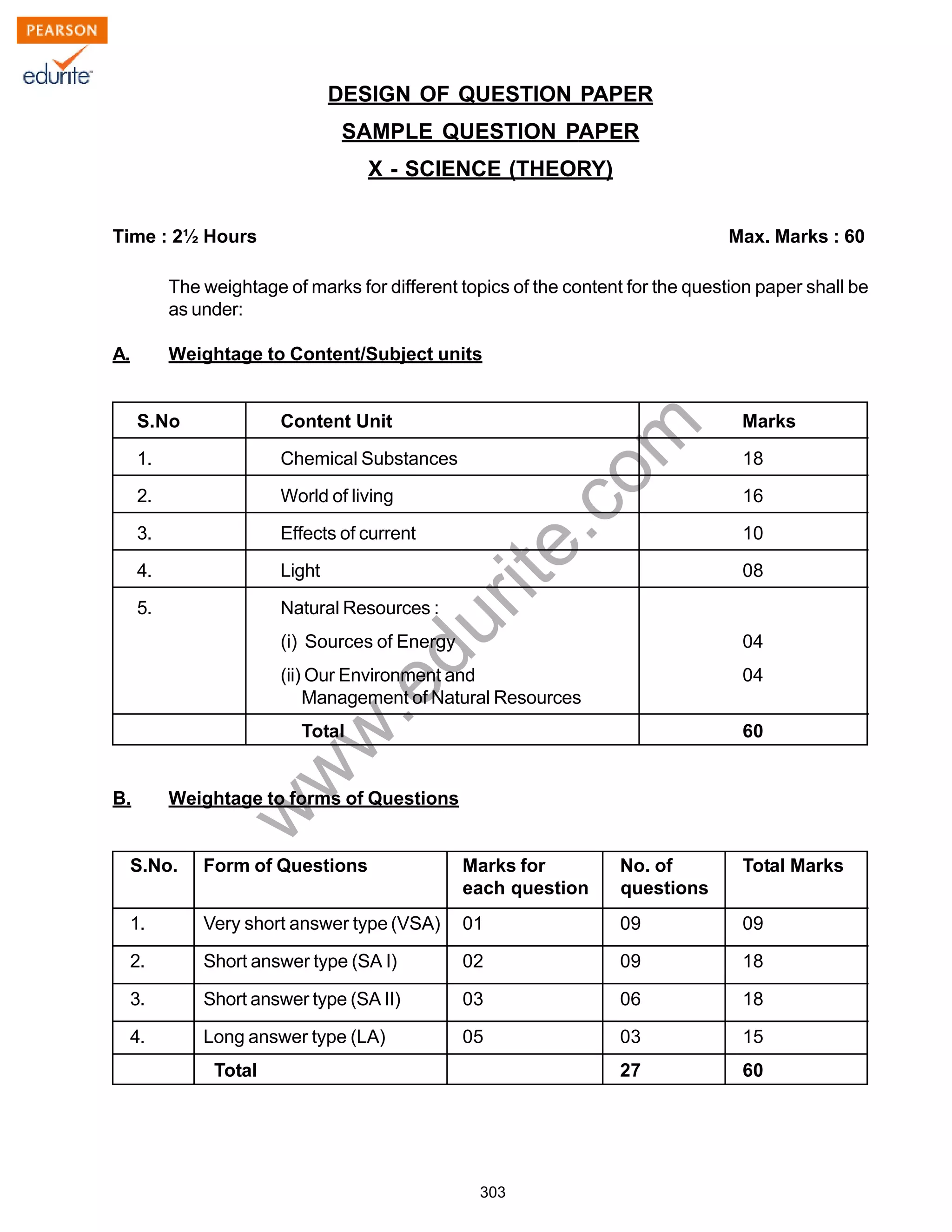 Class 10 Cbse Science Sample Paper | PDF