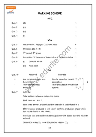 Class 10 Cbse Science Sample Paper Term 2 2012-13 Model 3 | PDF