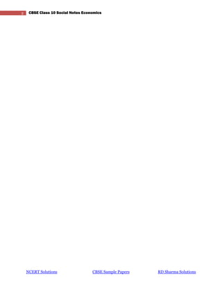 Cbse class-10-social-science-economics-notes | PDF