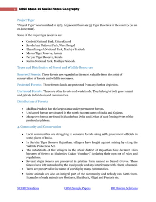 Cbse class-10-social-science-geography-notes | PDF