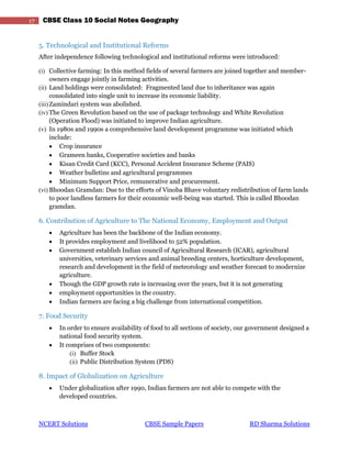 Cbse class-10-social-science-geography-notes | PDF