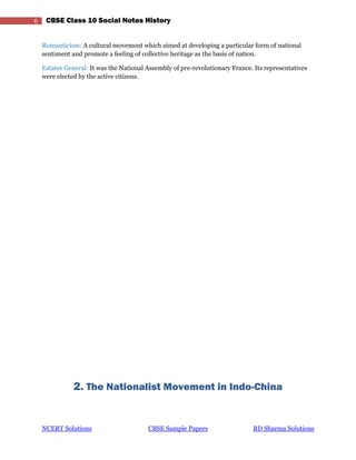 Cbse class-10-social-science-history-notes | PDF