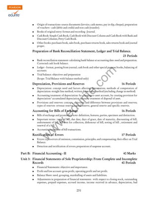 Class 11 Cbse Accountancy Syllabus 2013-14 | PDF