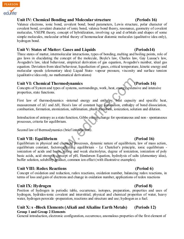 Class 11 Cbse Chemistry Syllabus 2012 13 class-11-cbse-chemistry-syllabus-2012-13