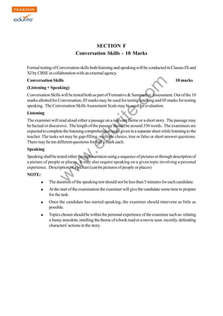 Class 11 Cbse English Core Syllabus 2012-13 | PDF