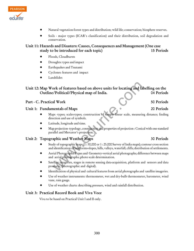 Class 11 Cbse Geography Syllabus 2013-14 | PDF