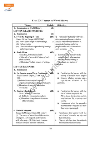 Class 11 Cbse History Syllabus 2012-13 | PDF