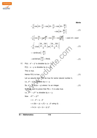 Class 11 Cbse Maths Sample Paper 2012 | PDF