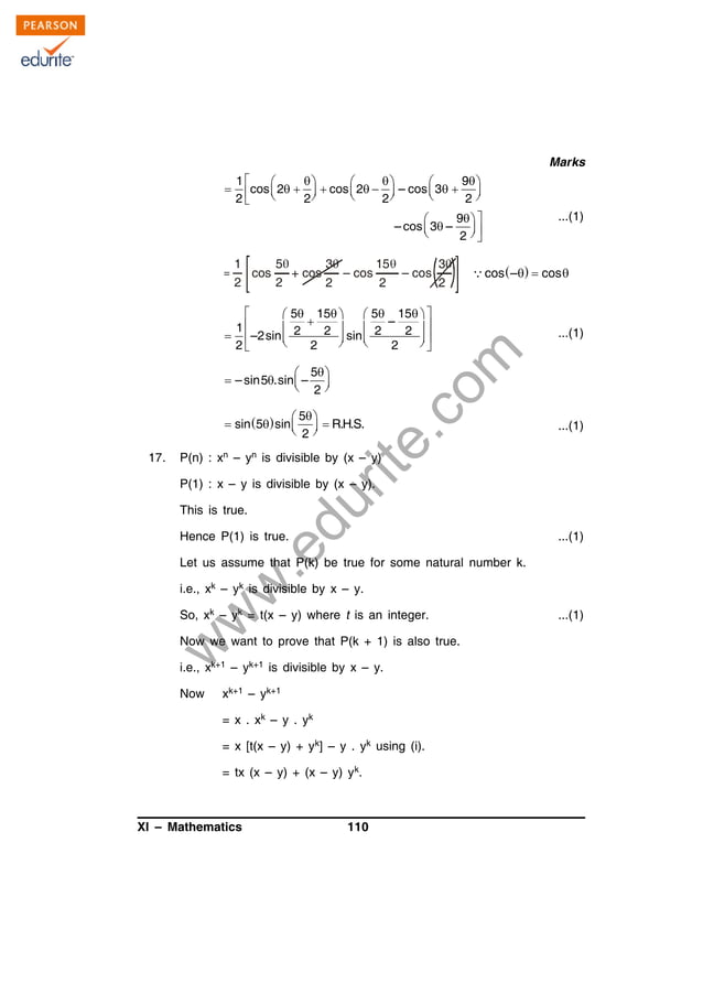 Class 11 Cbse Maths Sample Paper 2012 | PDF