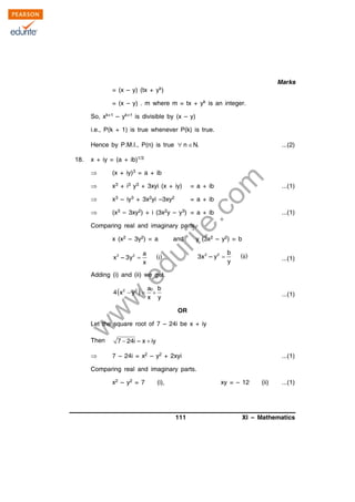 Class 11 Cbse Maths Sample Paper 2012 | PDF