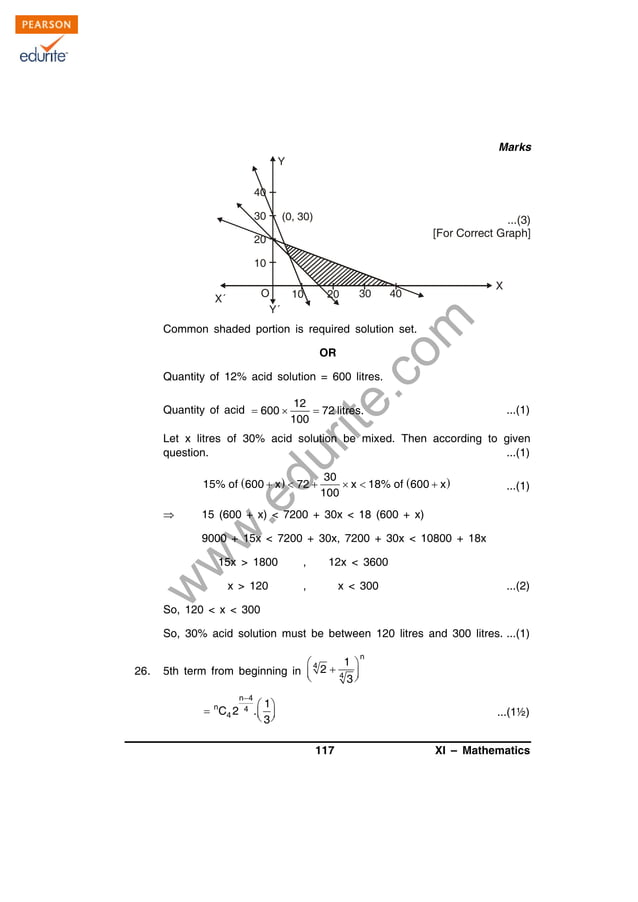 Class 11 Cbse Maths Sample Paper 2012 | PDF