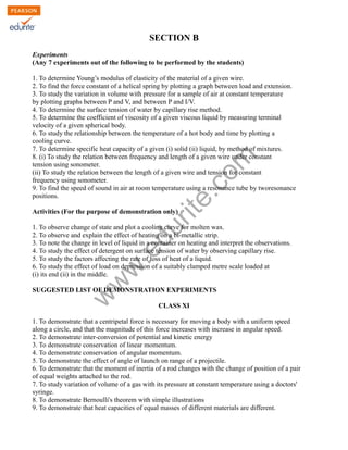 Class 11 Cbse Physics Syllabus 2012-13 | PDF | Physics | Science