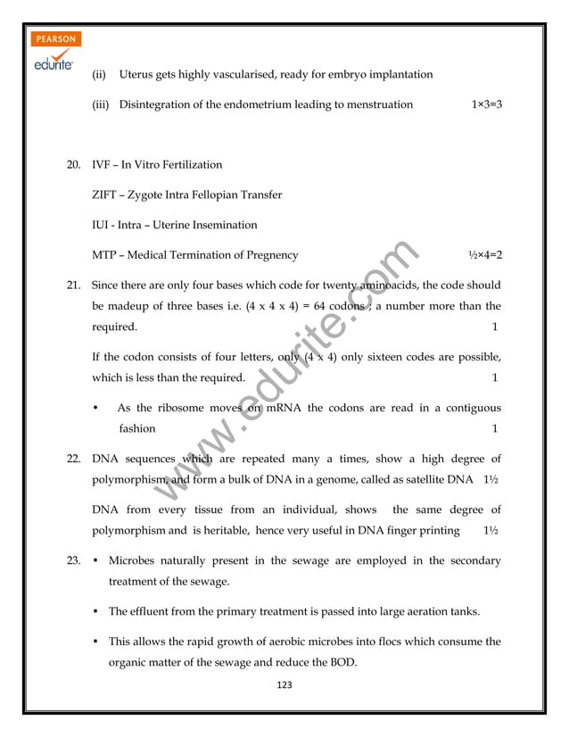 Class 12 Cbse Biology Sample Paper 2012-13 | PDF | Gardening | Home ...