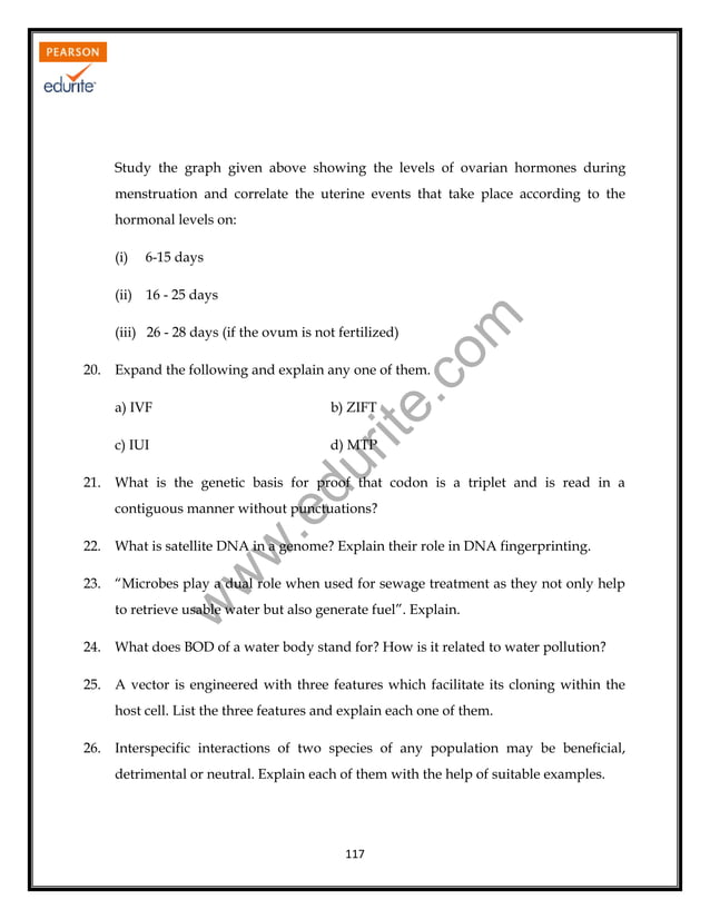 Class 12 Cbse Biology Sample Paper 2012-13 | PDF | Gardening | Home ...