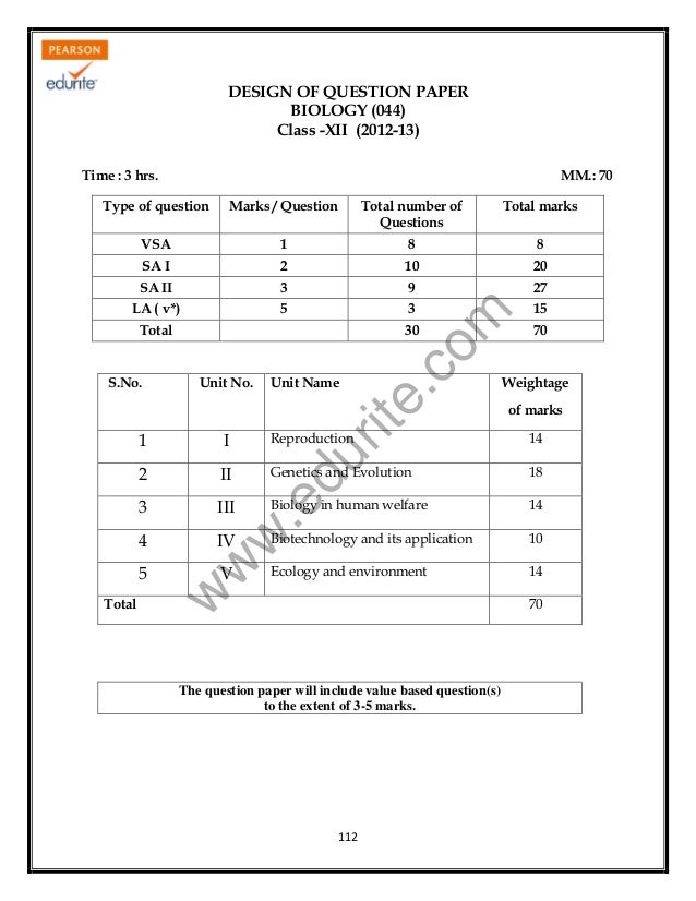Class 12 Cbse Biology Sample Paper 2012 13 class-12-cbse-biology-sample-paper-2012-13