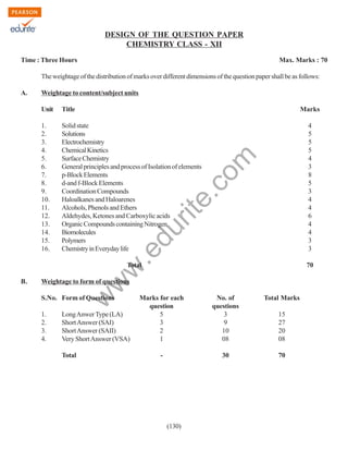 Class 12 Cbse Chemistry 2010 Sample Paper Model 2 | PDF
