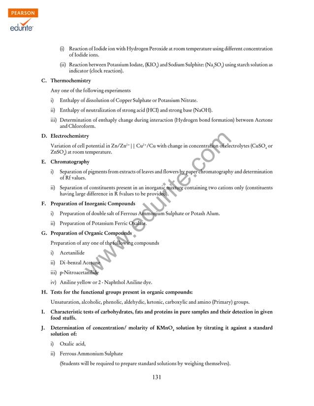 Class 12 Cbse Chemistry Syllabus 2015 | PDF | Chemistry | Science