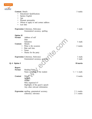 Class 12 Cbse English Core Sample Paper 2013-14 | PDF