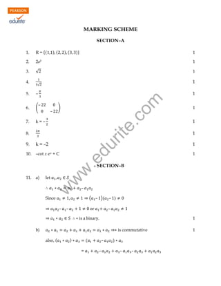Class 12 Cbse Maths Sample Paper 2013-14 | PDF
