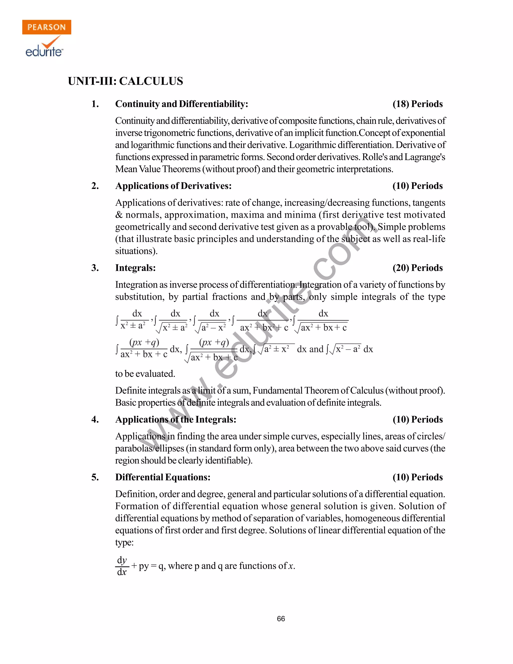 Class 12 Cbse Maths Syllabus 2010-11 | PDF | Physics | Science