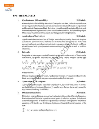Class 12 Cbse Maths Syllabus 2010-11 | PDF