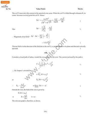 Cbse Class 12 Physics Sample Paper 2010 Model 1 | PDF