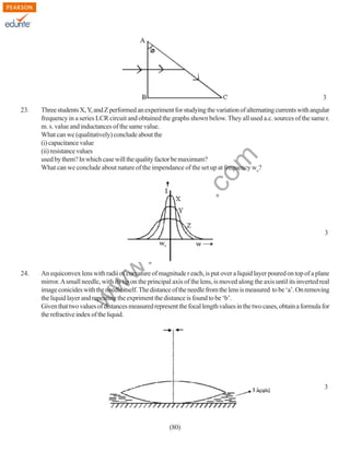 Cbse Class 12 Physics Sample Paper 2010 Model 1 | PDF
