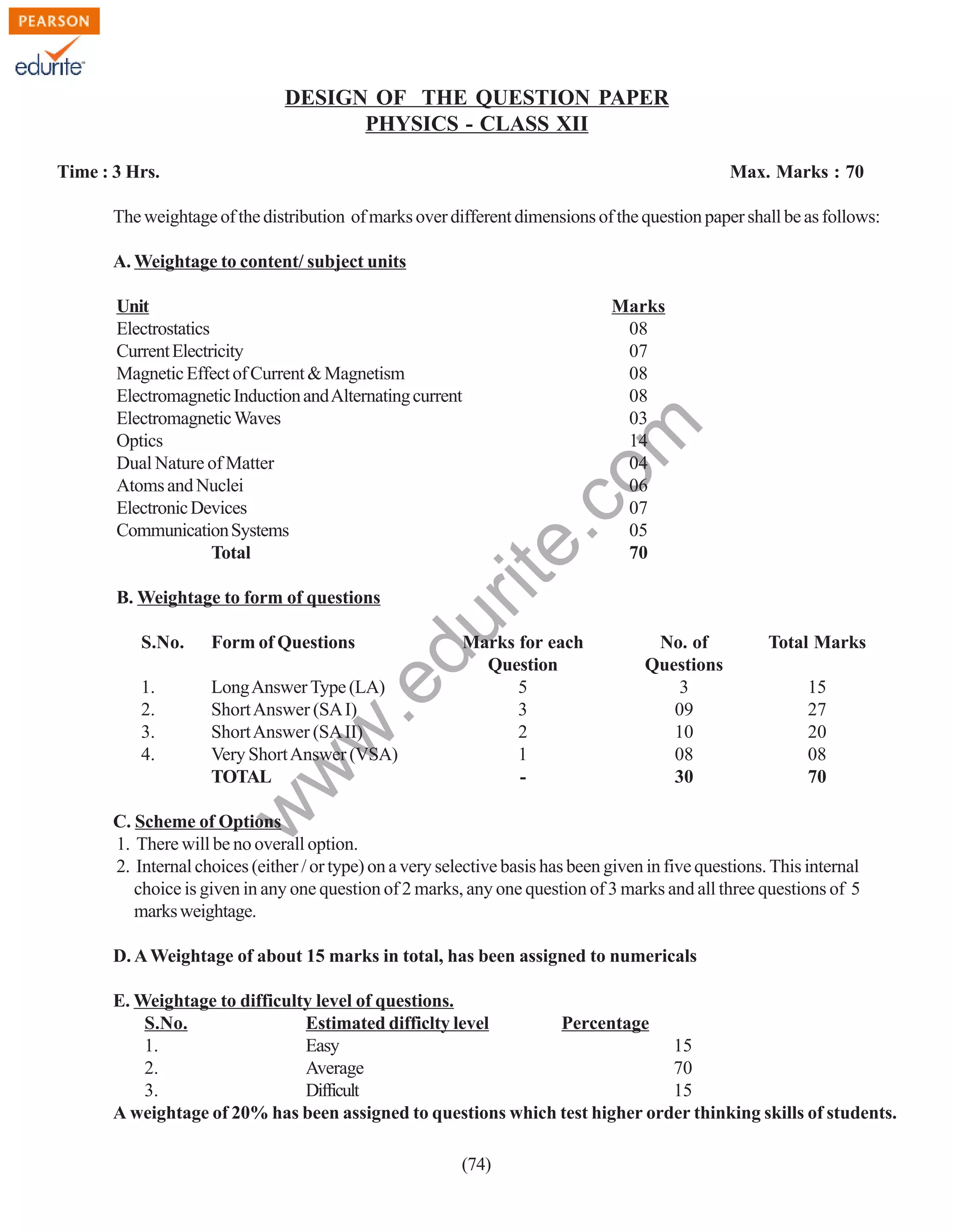 Class 12 Cbse Physics Sample Paper 2010 Model 3 | PDF | Chemistry | Science