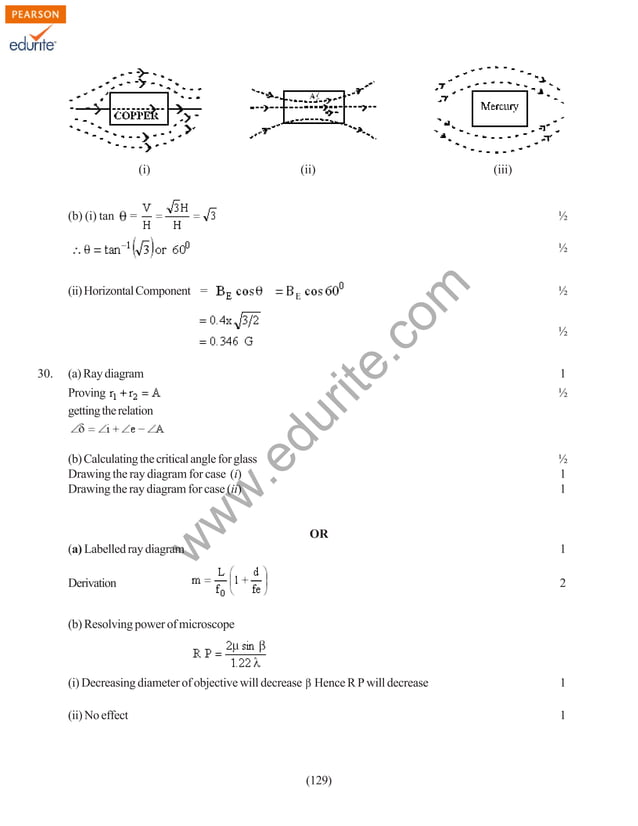 Class 12 Cbse Physics Sample Paper 2010 Model 3 | PDF | Chemistry | Science