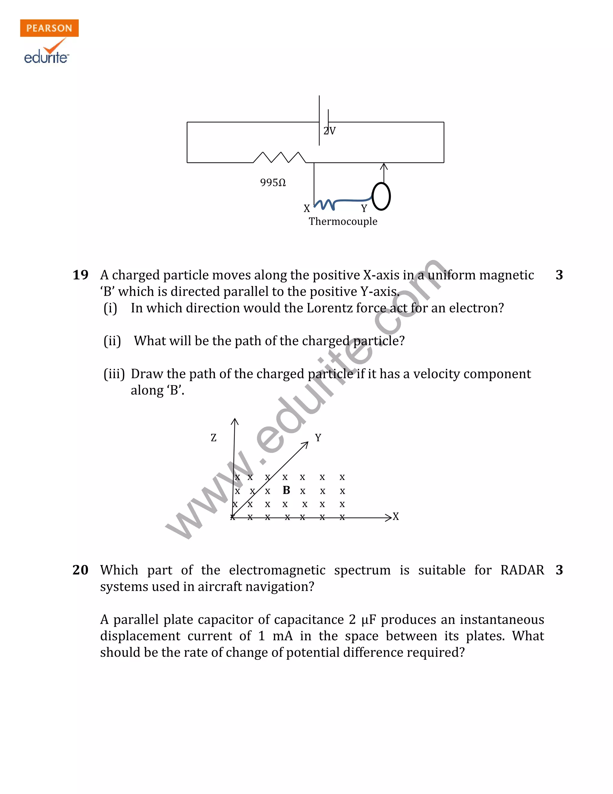 Class 12 Cbse Physics Sample Paper 2013 Model 2 | PDF | Physics | Science