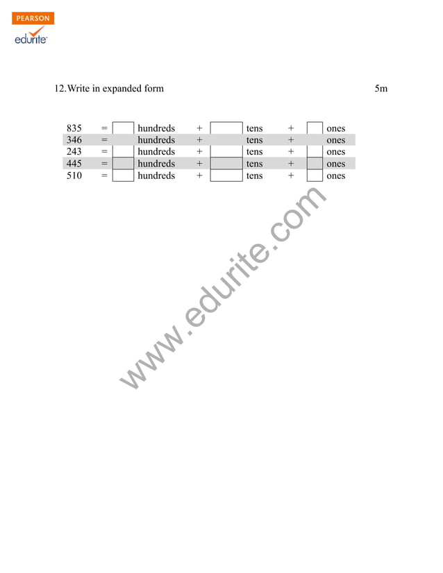Class 2 CBSE Maths Sample Paper Term 1 Model 2 | PDF