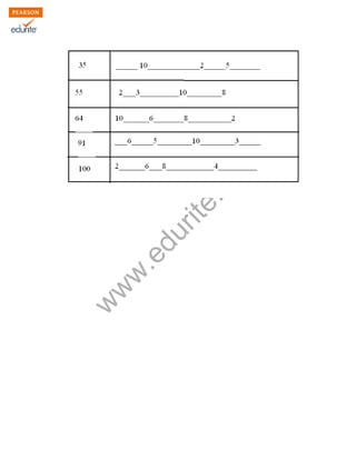 Class 2 CBSE Maths Sample Paper Term 2 Model 1 | PDF