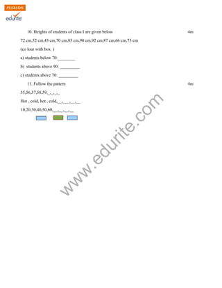 Class 2 CBSE Maths Sample Paper Term 2 Model 2 | PDF